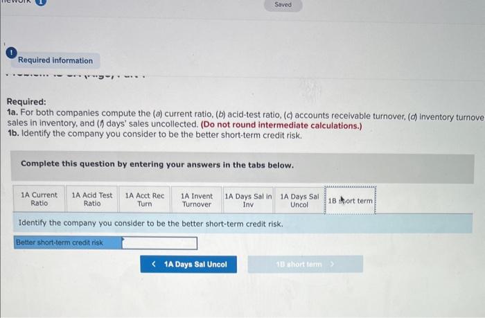 Solved Required information Problem 13-5A (Algo) Comparative | Chegg.com