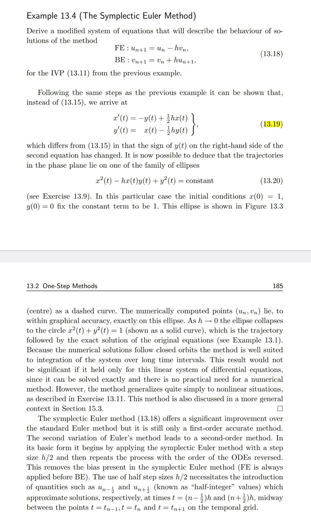 Solved From book: Numerical methods for ordinary | Chegg.com