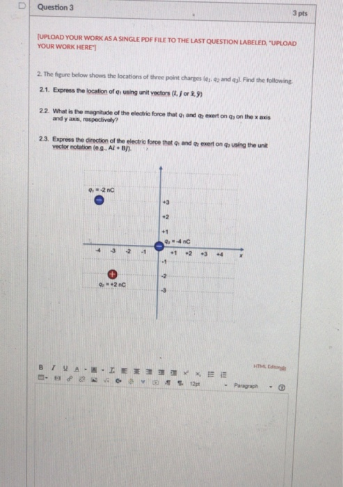 Solved D Question 3 3 Pts [upload Your Work As A Single Pdf