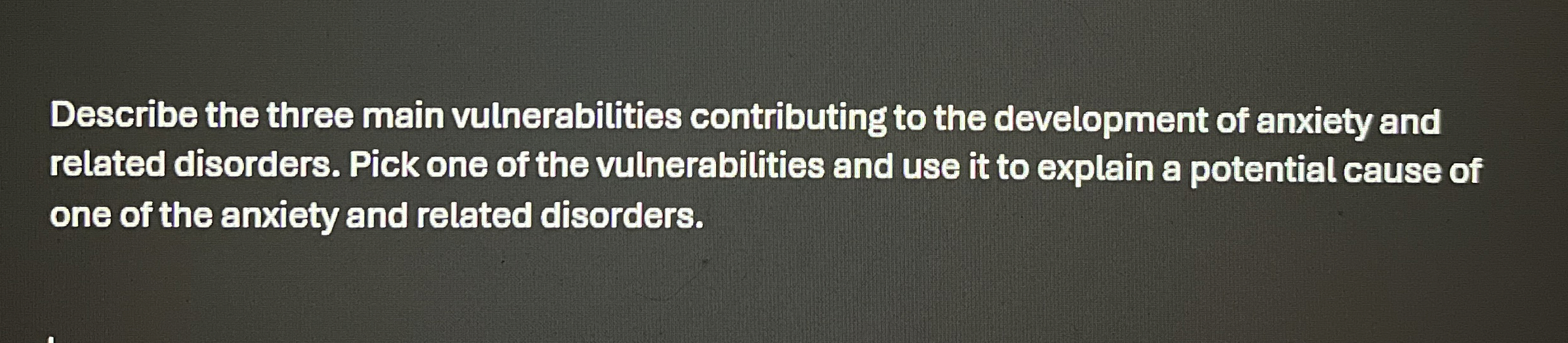 Solved Describe the three main vulnerabilities contributing | Chegg.com