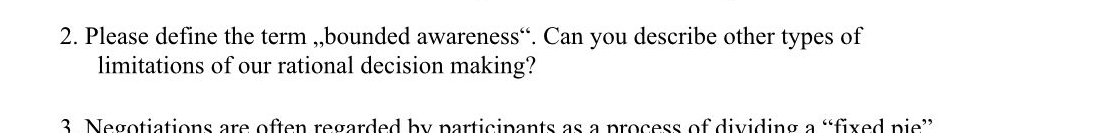 Solved Please define the term „bounded awareness“. ﻿Can you | Chegg.com