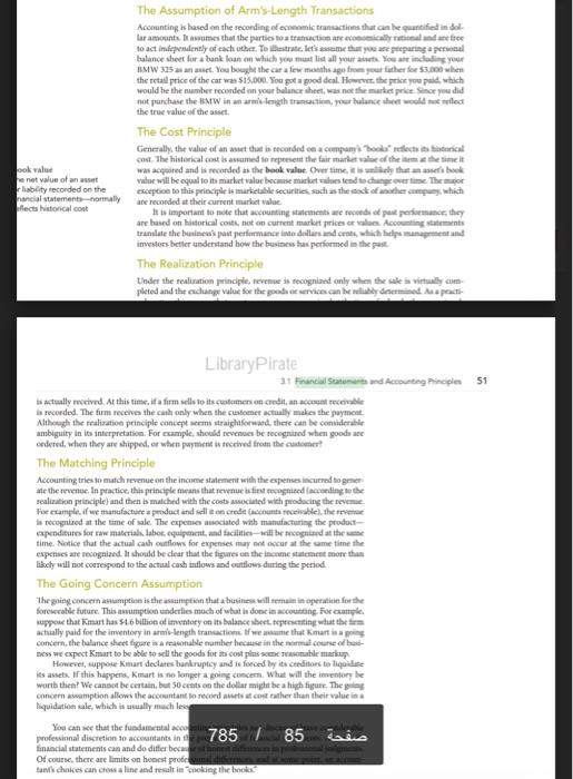 Solved What are the five important accounting principles | Chegg.com