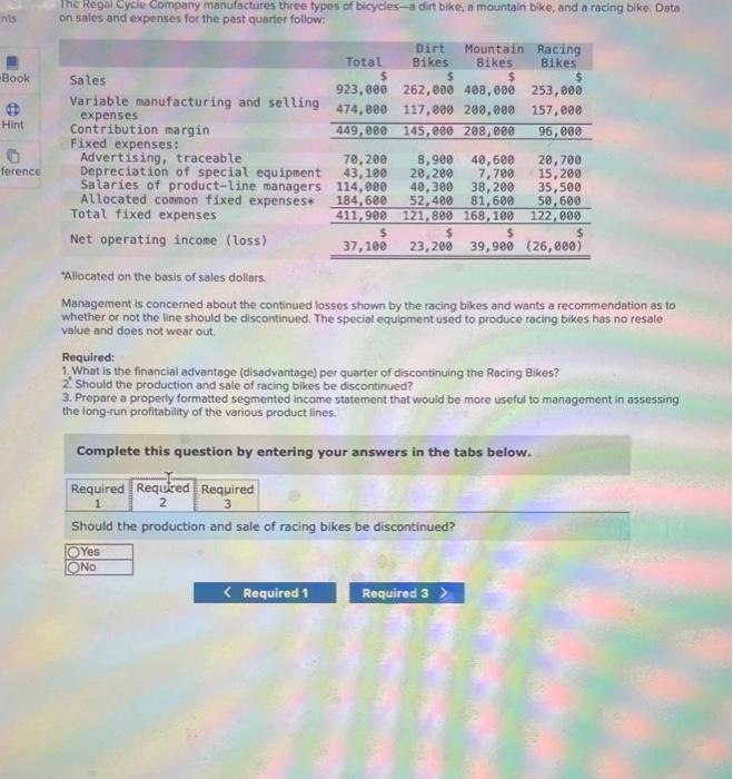 Solved Exercise 13-2 (Algo) Dropping or Retaining a Segment | Chegg.com