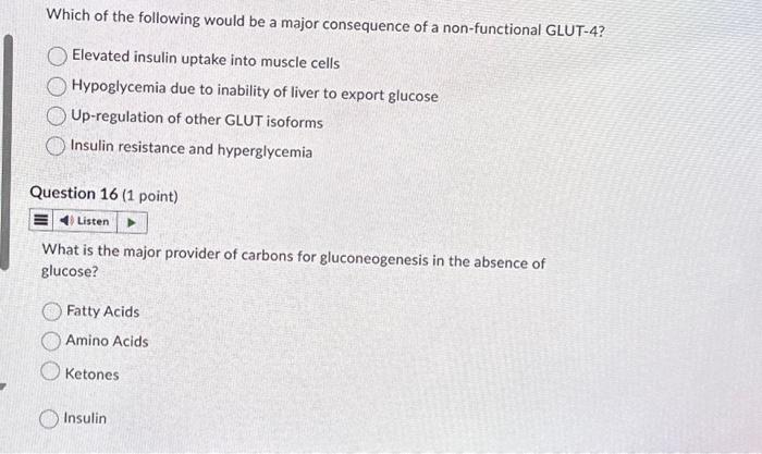 Solved Which of the following would be a major consequence | Chegg.com