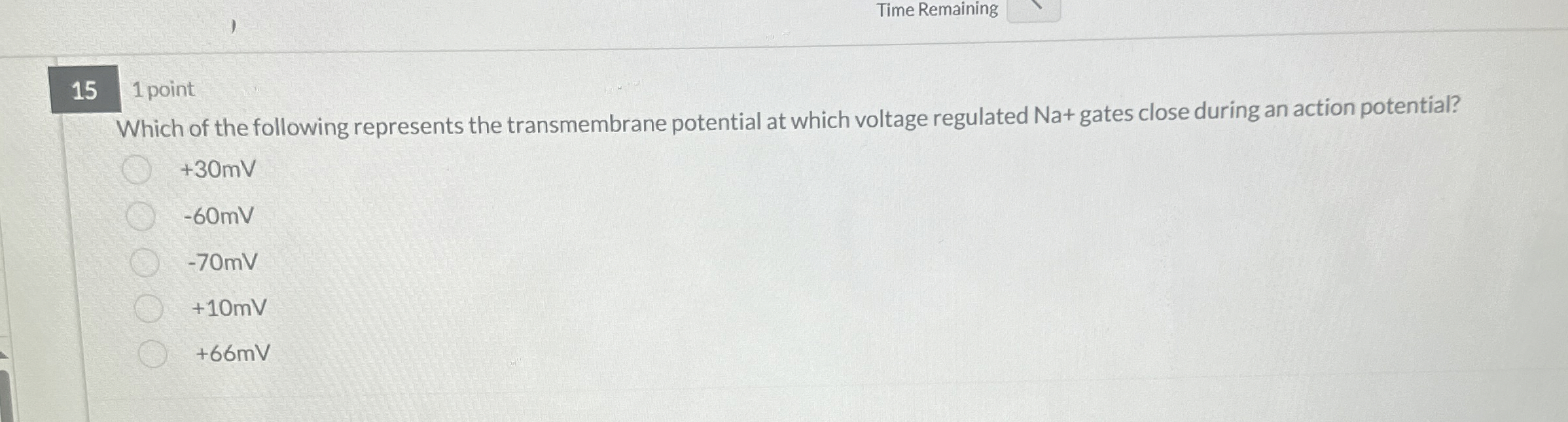 Solved Time Remaining151 ﻿pointWhich of the following | Chegg.com
