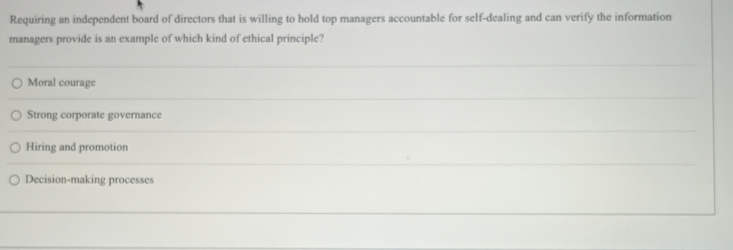 Solved Canvas?bar (A)EmployeesGovernment regulatorsQuestion | Chegg.com
