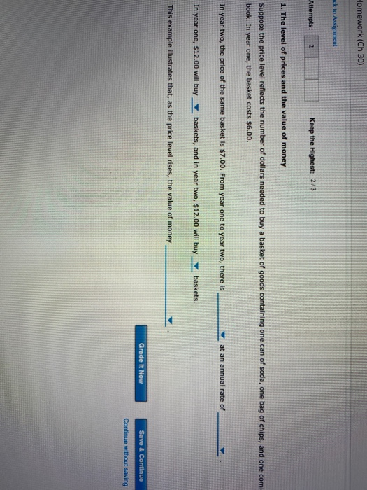 Solved Homework (Ch 30) ack to Assignment Attempts: Keep the | Chegg.com