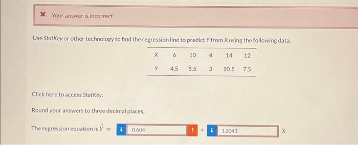 Solved Use StatKey or other technology to find the | Chegg.com