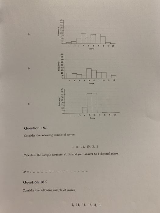 Solved 15- 10 15 29 10 Score a. Symmetrical Positively | Chegg.com