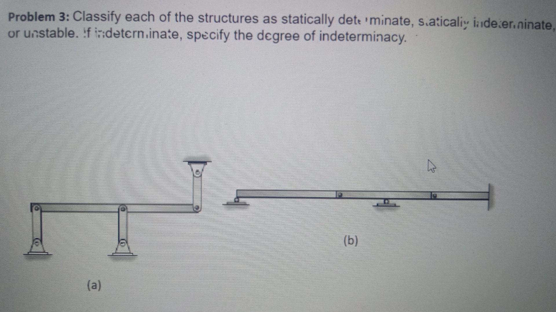 Solved Problem 3: Classify each of the structures as | Chegg.com