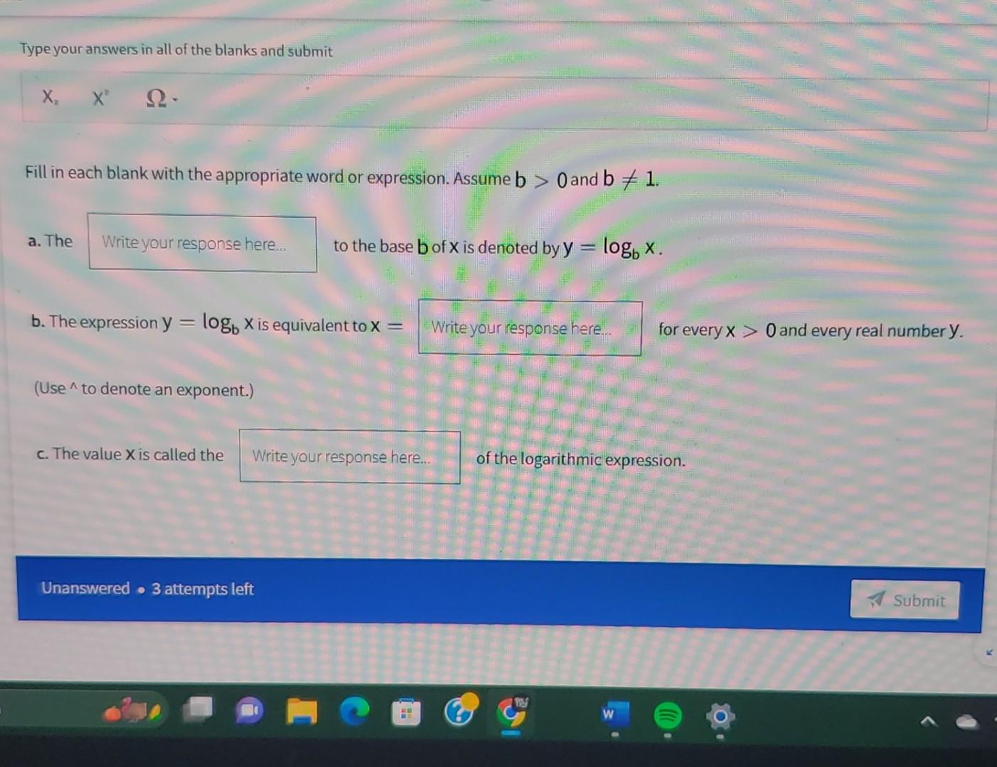 Solved Fill in each blank with the appropriate word or | Chegg.com