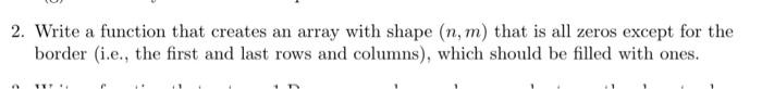Solved Python Coding Use Only Numpy Functions And Avoid Any