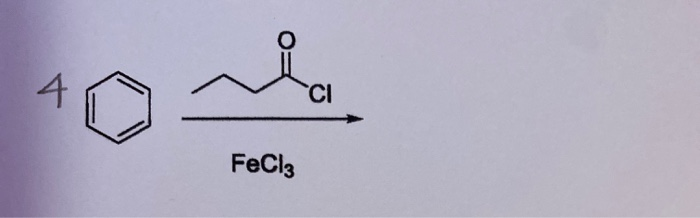Solved 4 CI FeCl3 | Chegg.com