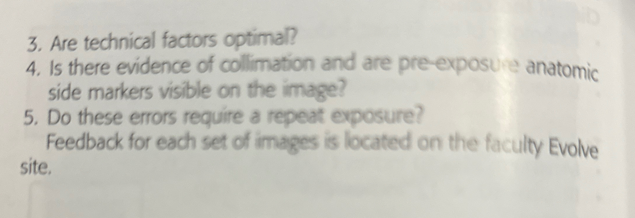 Solved Are technical factors optimal?Is there evidence of | Chegg.com