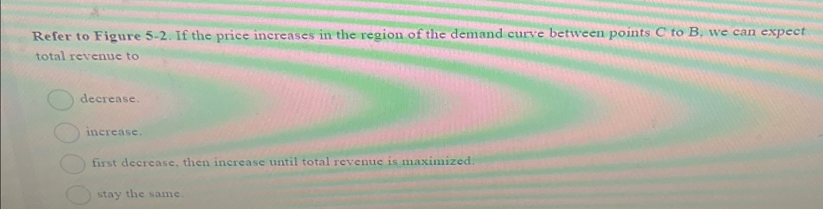 Solved Refer to Figure 5-2. ﻿If the price increases in the | Chegg.com