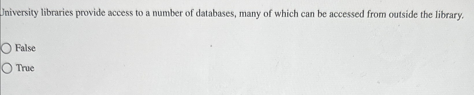 Solved University libraries provide access to a number of | Chegg.com