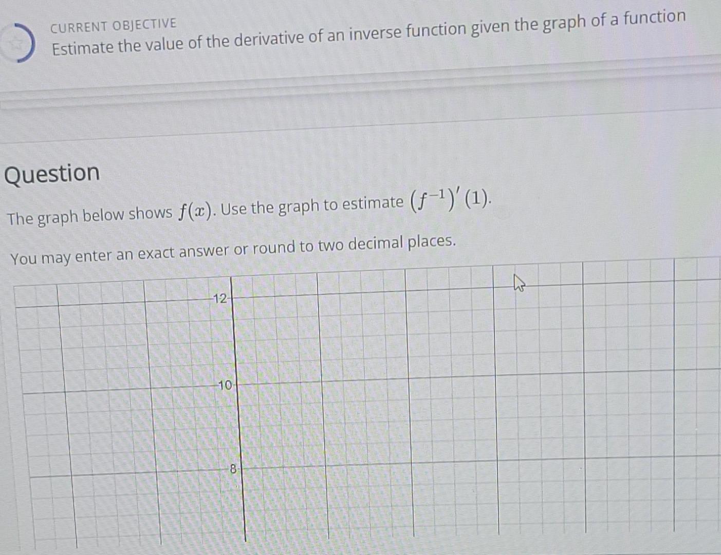 Solved CURRENT OBJECTIVE Estimate the value of the | Chegg.com