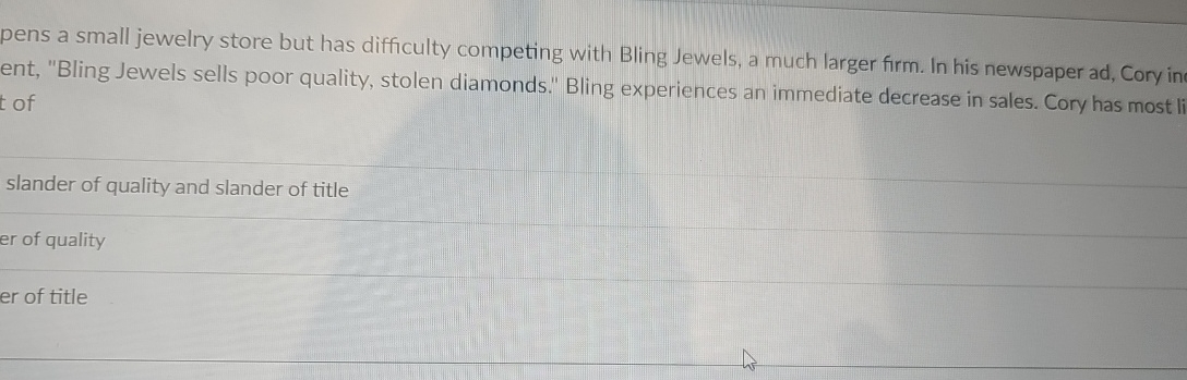 Solved pens a small jewelry store but has difficulty | Chegg.com