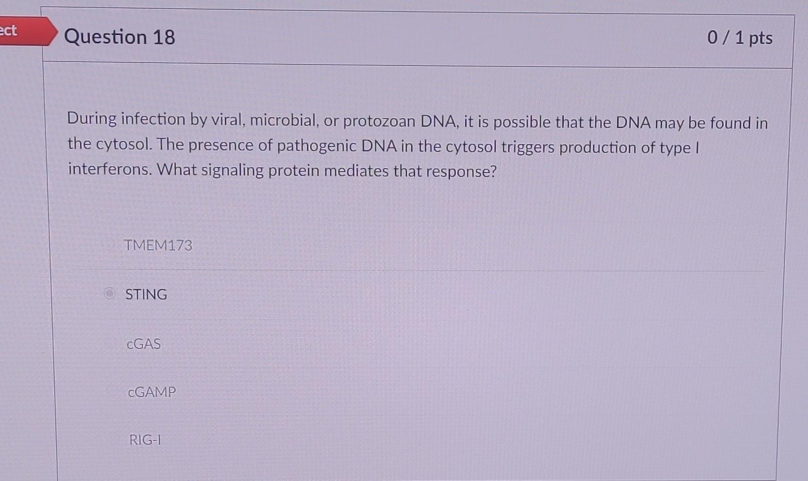 Solved During Infection By Viral Microbial Or Protozoan