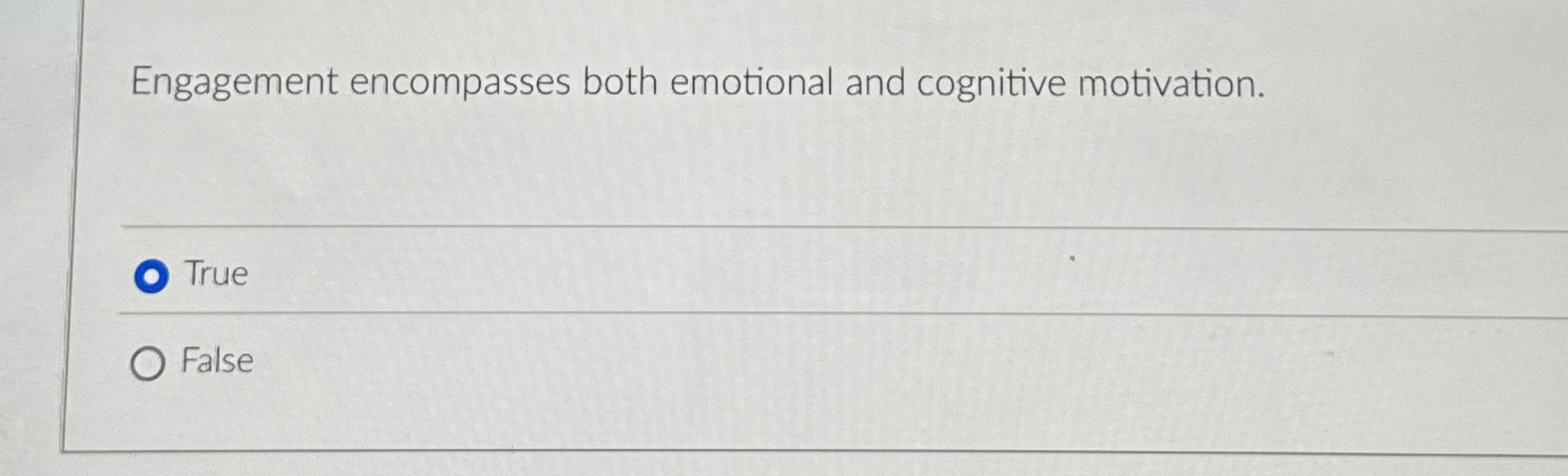Solved Engagement encompasses both emotional and cognitive | Chegg.com