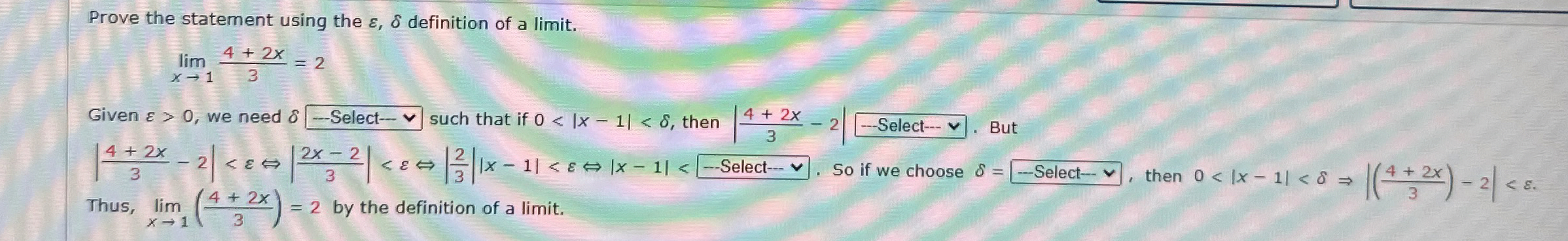 Solved Prove the statement using the ε,δ ﻿definition of a | Chegg.com