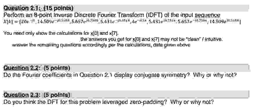 Solved Question 2.ff: (15 ﻿points)Perform an B-point Inverse | Chegg.com