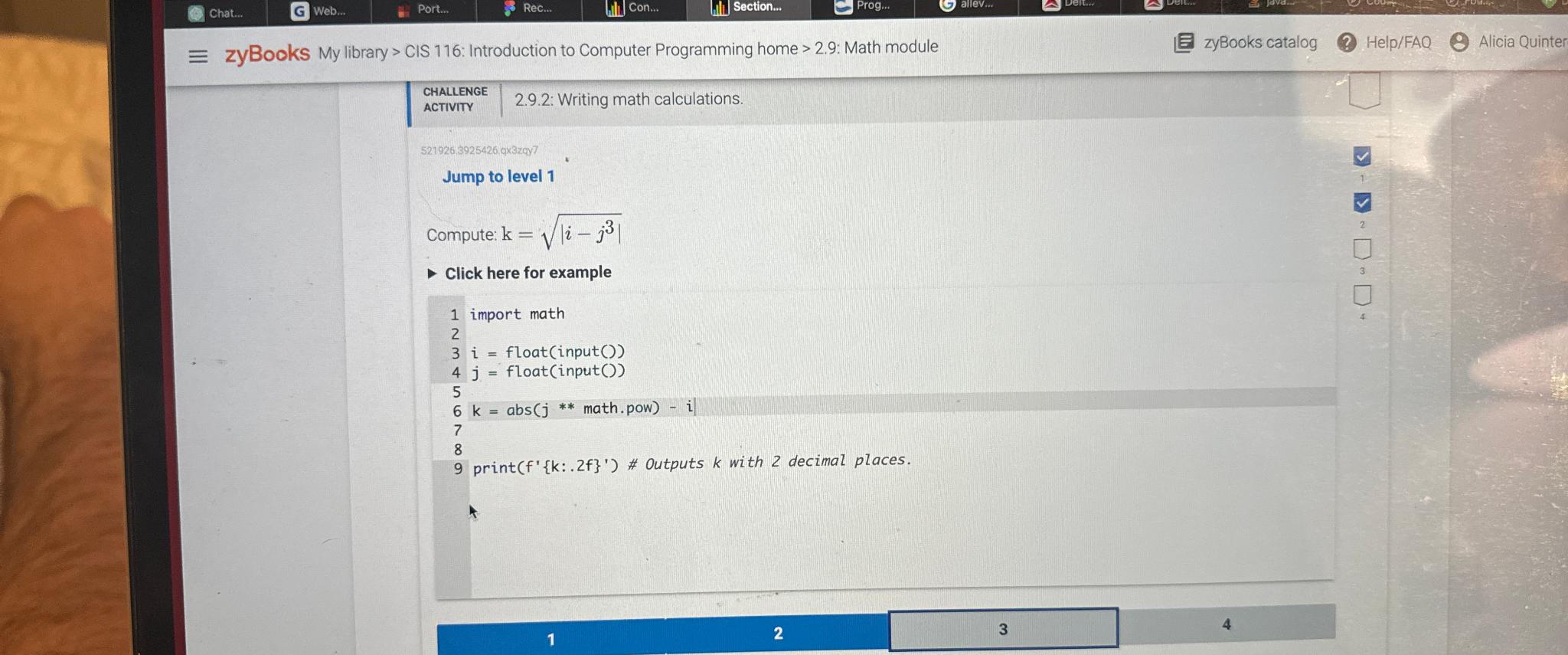 Solved Chat...G web...Port...Rec...Prog...zyBooks | Chegg.com
