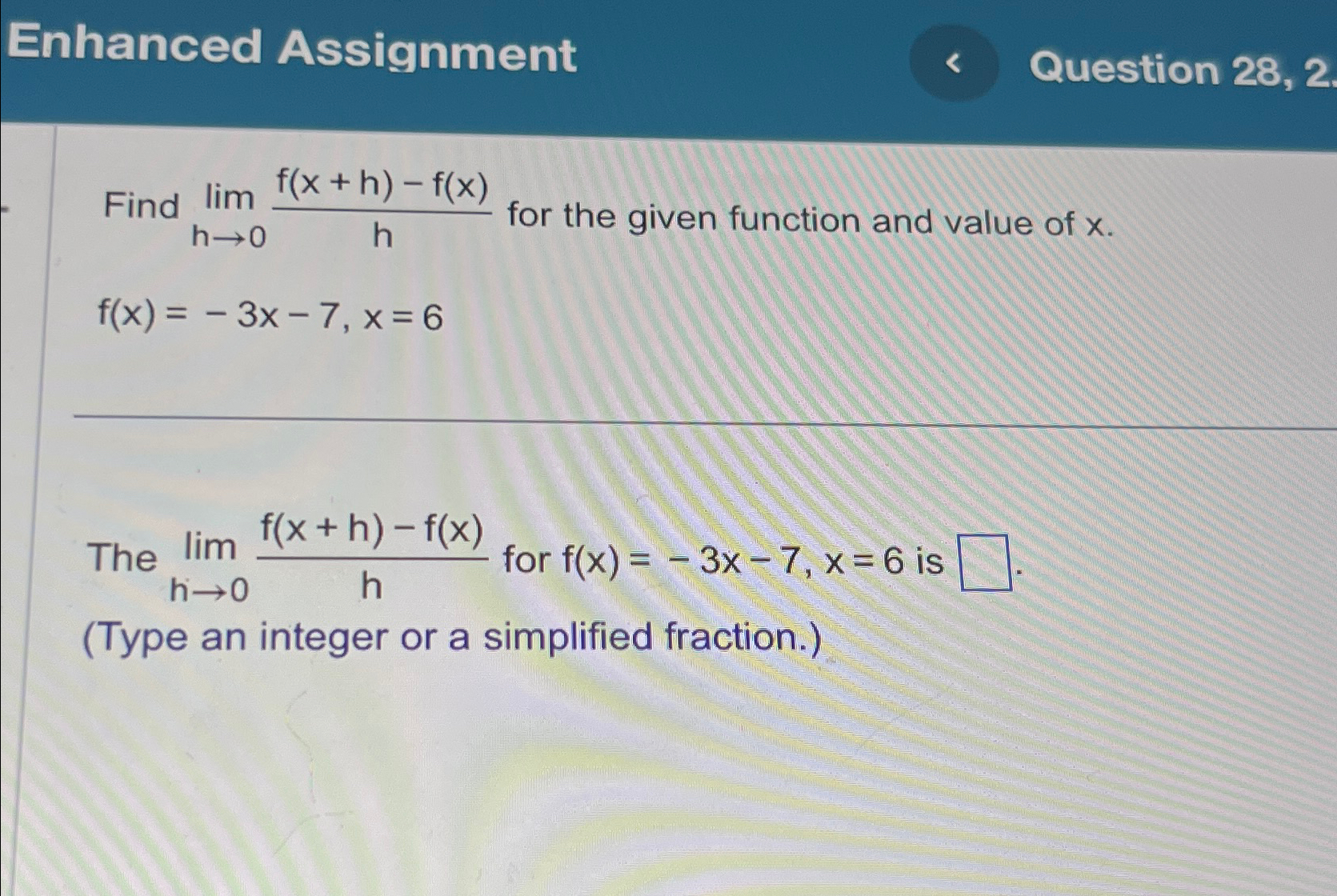 Solved Enhanced AssignmentQuestion 28, 2Find | Chegg.com