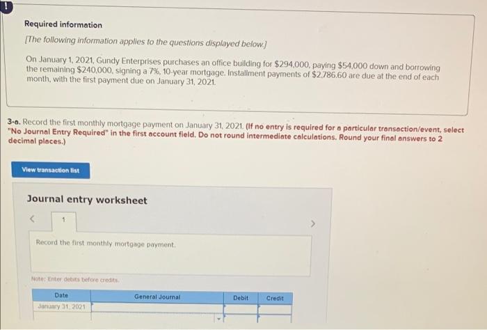 Solved Required information [The following information | Chegg.com