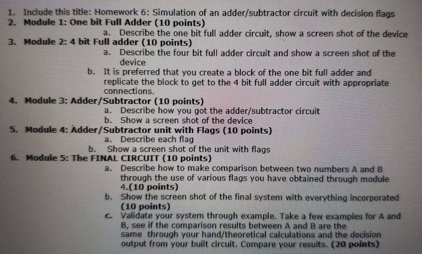 Solved Simulate the adder/subtractor circuit in B2-spice or | Chegg.com