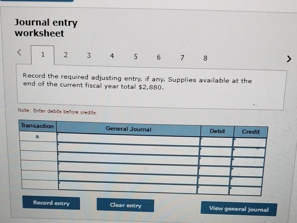 Solved Problem 4-2A (Algo) Preparing a work sheet, adjusting | Chegg.com