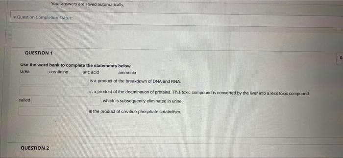 Solved Your answers are saved automatically Question | Chegg.com