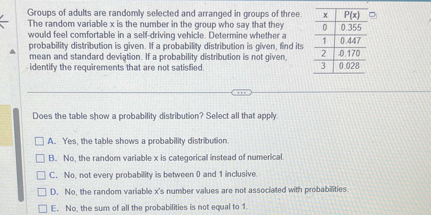 Solved Groups of adults are randomly selected and arranged | Chegg.com