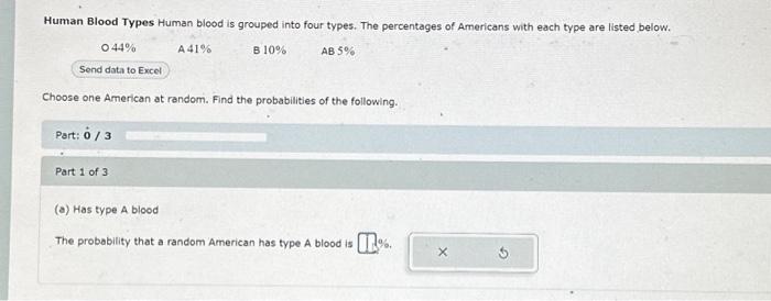 Solved Human Blood Types Human blood is grouped into four | Chegg.com