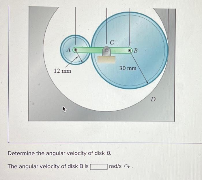 Solved Arm ACB rotates about Point C with an angular | Chegg.com
