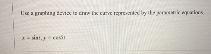 Solved Use a graphing device to draw the curve represented | Chegg.com