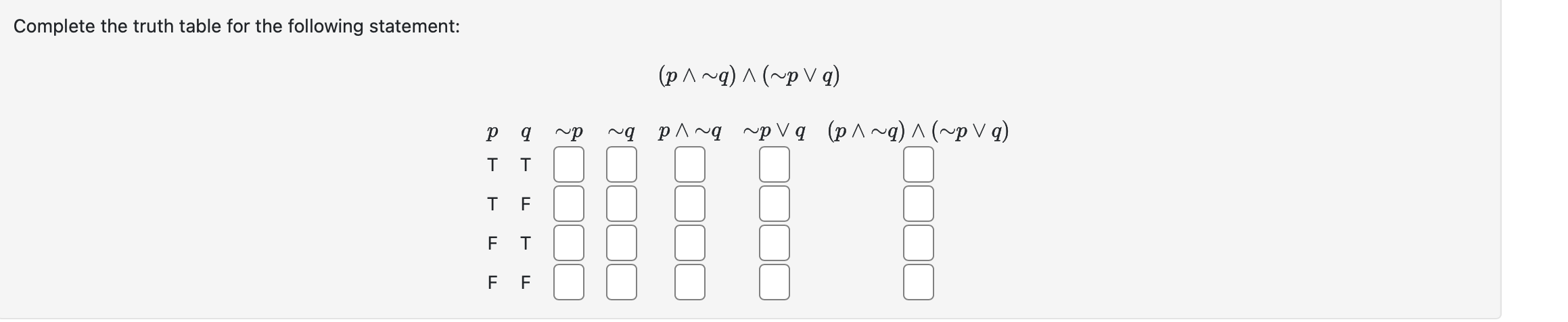 Solved Complete the truth table for the following | Chegg.com