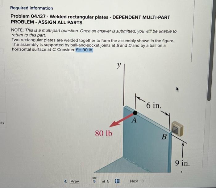 Solved Required information Problem 04.137 - Welded | Chegg.com