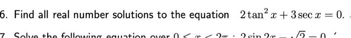 Solved 5. Find all real number solutions to the equation | Chegg.com