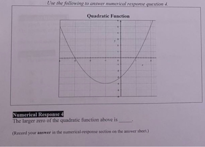 Solved Use the following to answer numerical response | Chegg.com