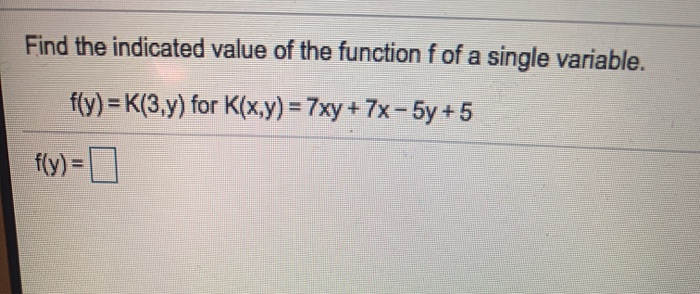 Solved Find the indicated value of the function f of a | Chegg.com