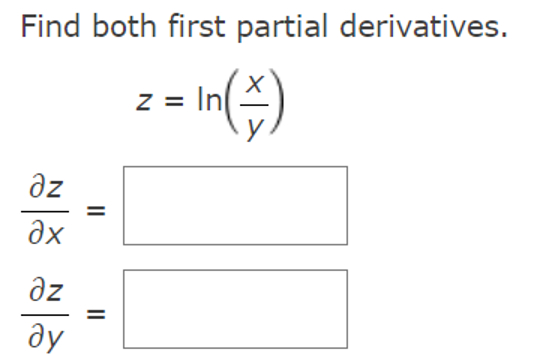 Solved Find both first partial | Chegg.com