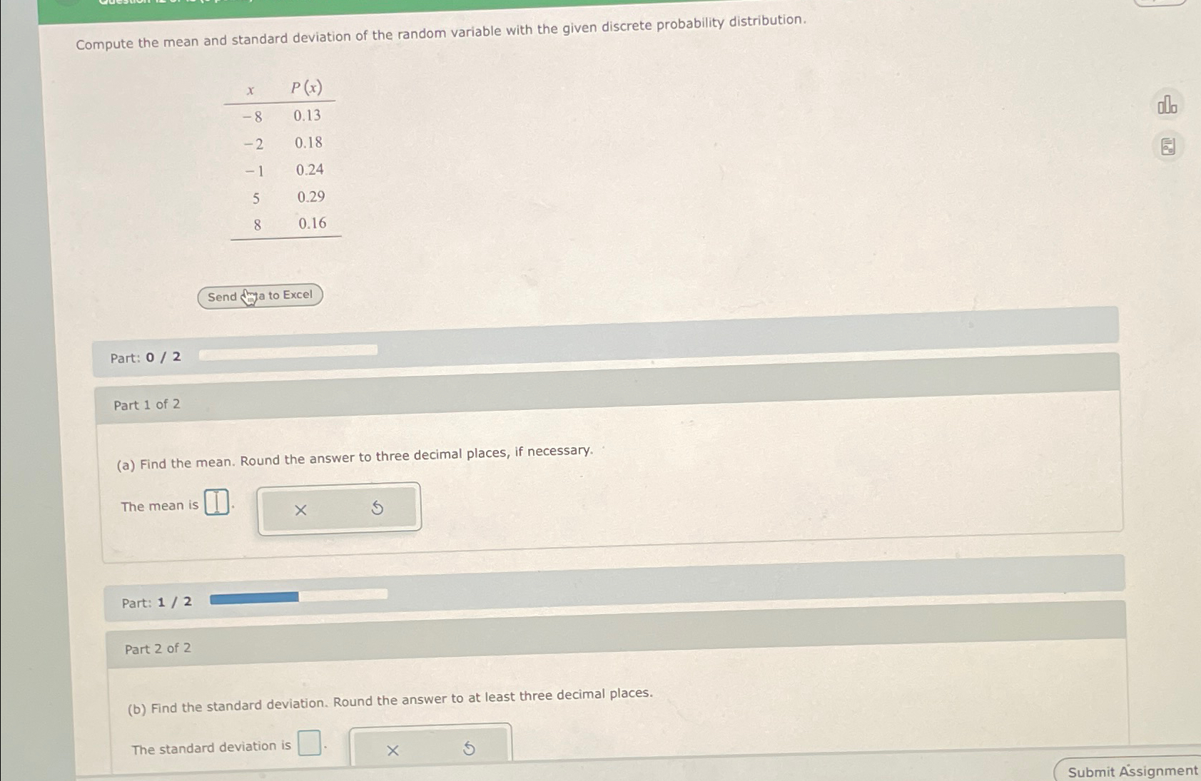 Solved Compute the mean and standard deviation of the random | Chegg.com