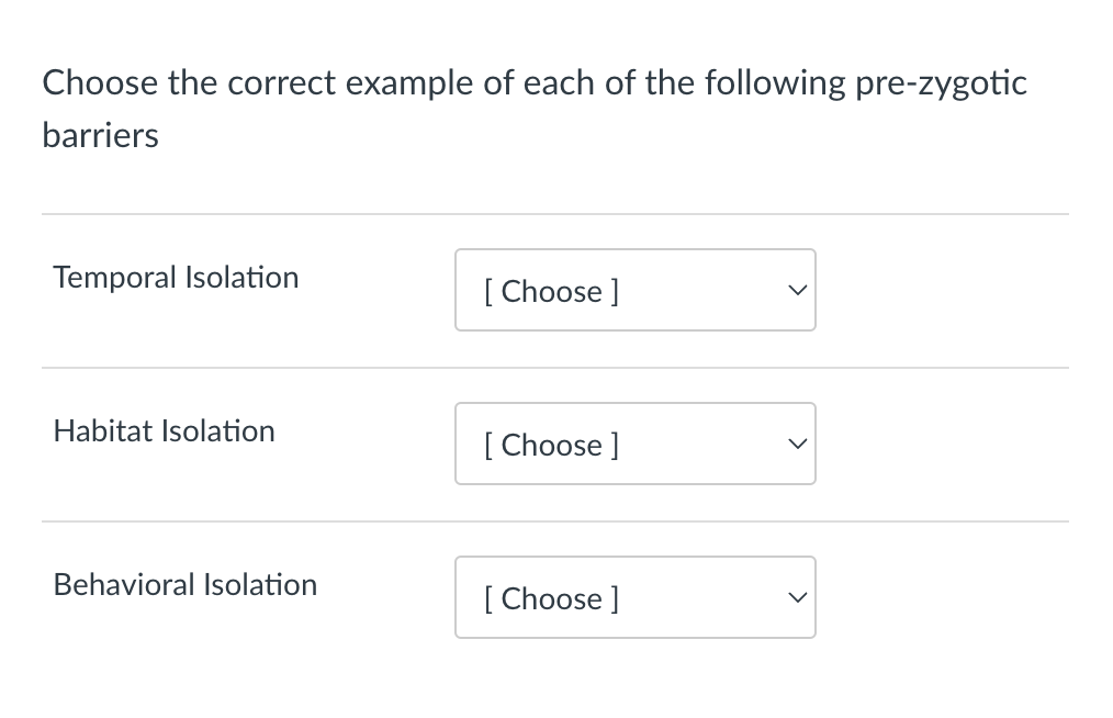 Solved Choose the correct example of each of the following | Chegg.com