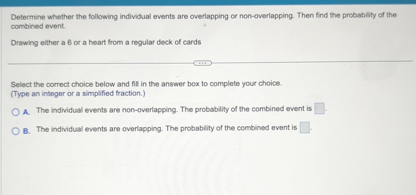 Solved Determine whether the following individual events are | Chegg.com