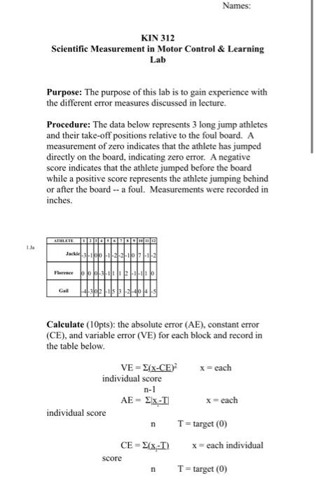Scientific Measurement in Motor Control \& Learning | Chegg.com