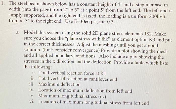 Solved How do I make this model in Ansys - Mechanical APDL | Chegg.com