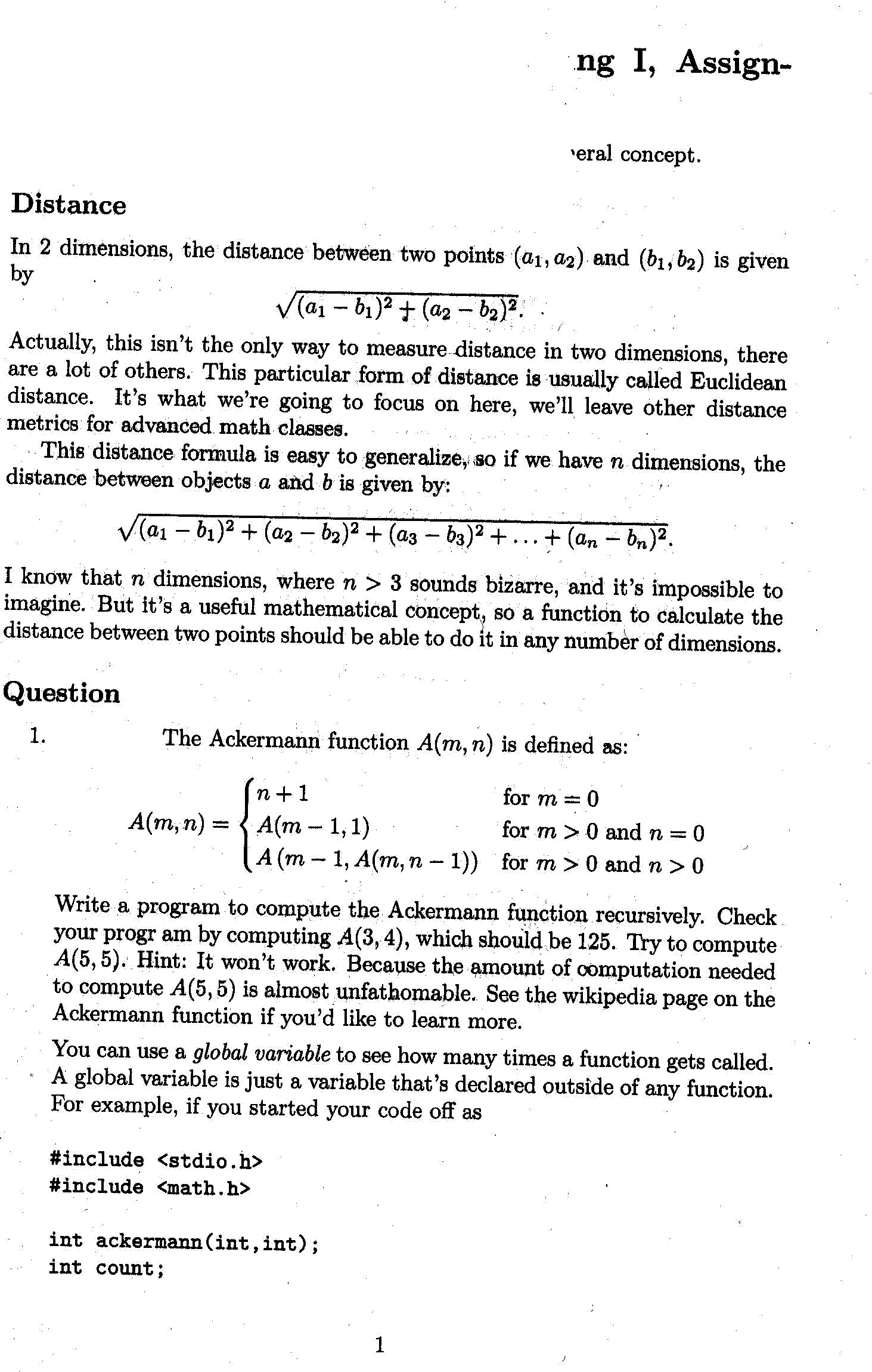Question 2---Write a C function that computes the | Chegg.com