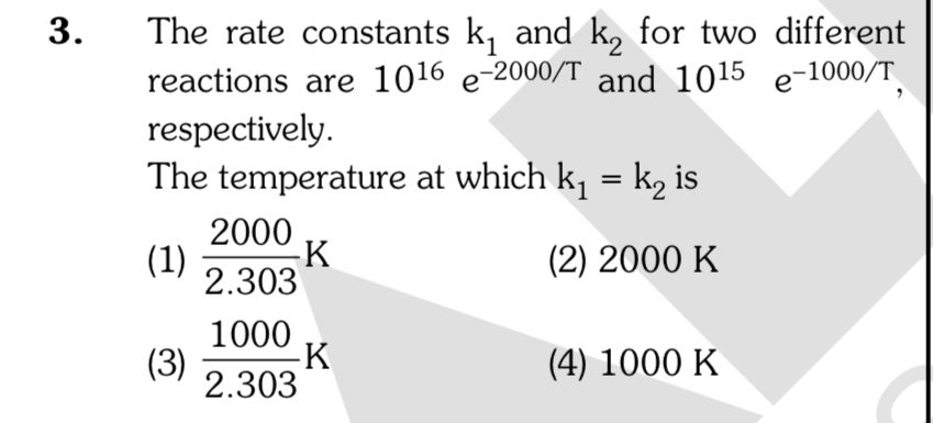 Solved The rate constants k1 ﻿and k2 ﻿for two different | Chegg.com