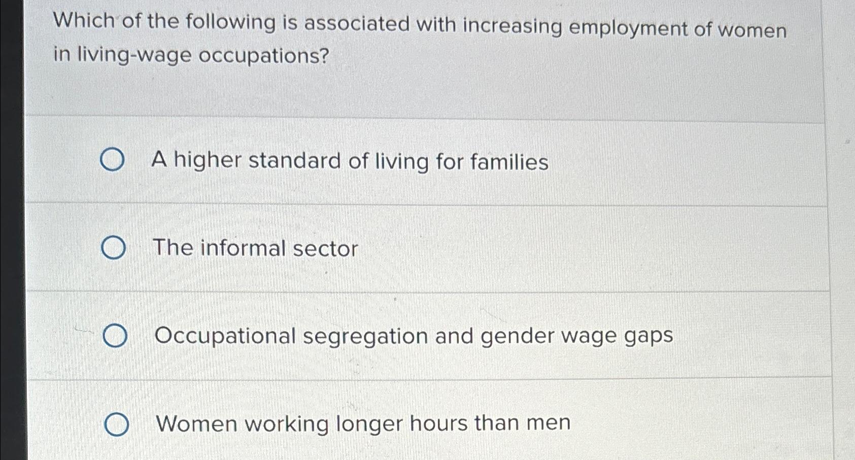 Solved Which of the following is associated with increasing | Chegg.com